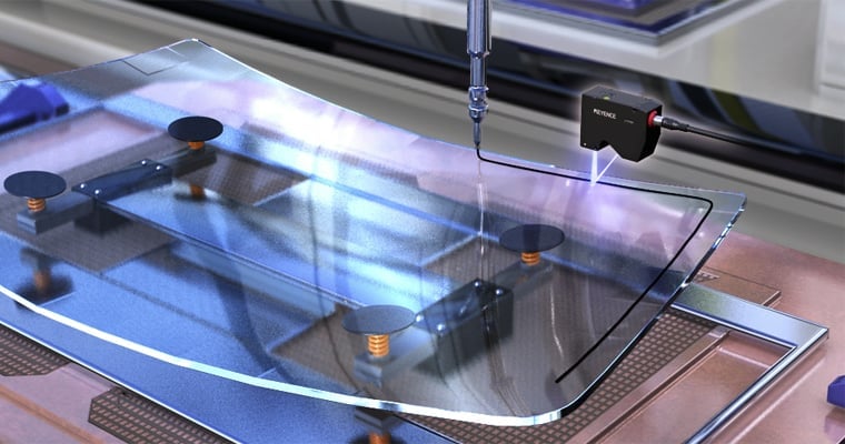 Überprüfung von auf Glas aufgebrachtem Urethanschaum | Karosseriebau | IoT-Anwendungsbeispiele ...